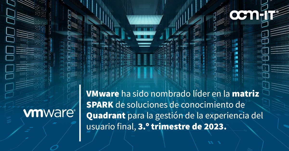 VMware ha sido nombrado líder en la matriz SPARK de soluciones de conocimiento de Quadrant para ...